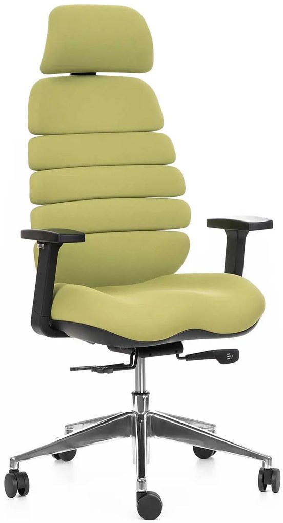 MERCURY Ergonomická kancelářská židle WORKEASE - zelená látka