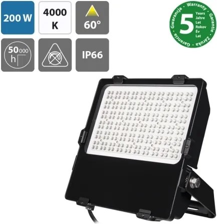LED reflektor McLED Delta 200 4000K 200W 60° IP66 ML-511.731.28.3