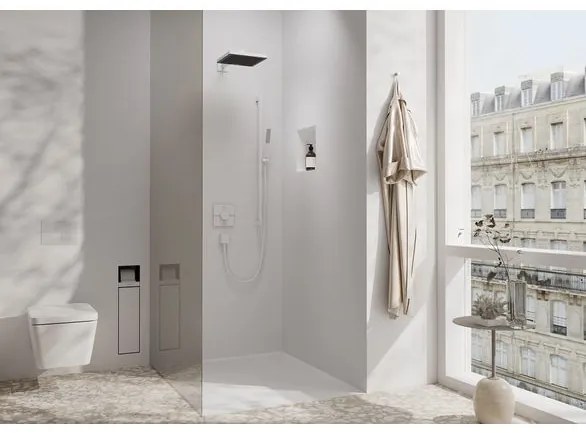 Hansgrohe Pulsify S Tyčová ruční sprcha 10 cm EcoSmart+, bílá matná 24321700