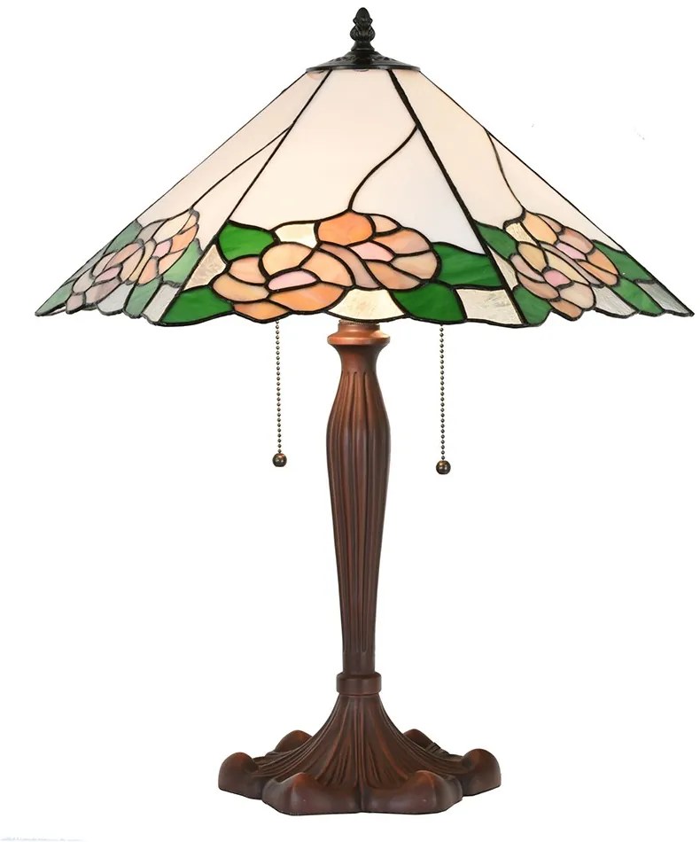 Stolní lampa Tiffany Fae - 44x61x64 cm E27/max 2x60W