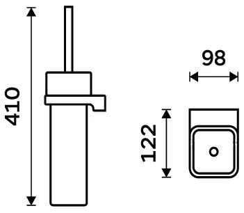 Nimco WC štětka MAYA - MA 29094K-26