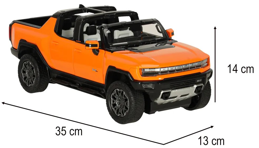 Creative Corner RC auto 1:16 Hummer EV oranžové