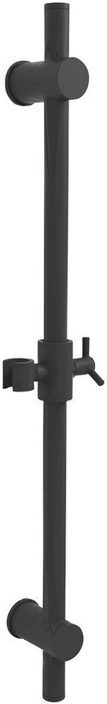 Sapho - Sprchová tyč včetně držáku, délka 70 cm, černá mat SC015