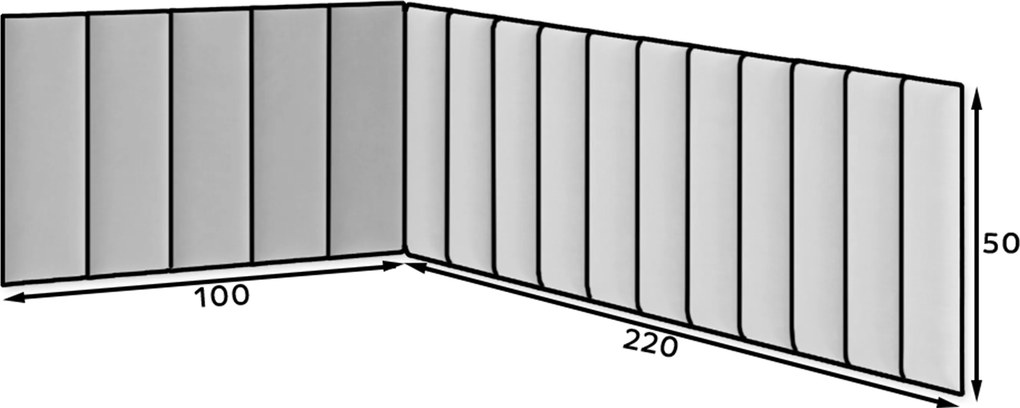 Quadratta 100x220x50