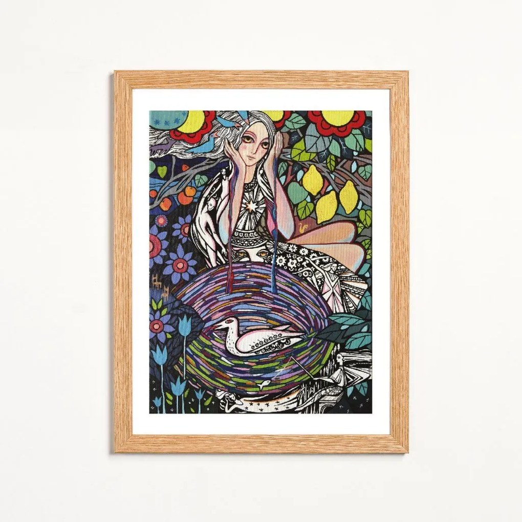 Yulia Novikova | Návyky Rám: Bílý, Velikost: 60 x 40 cm