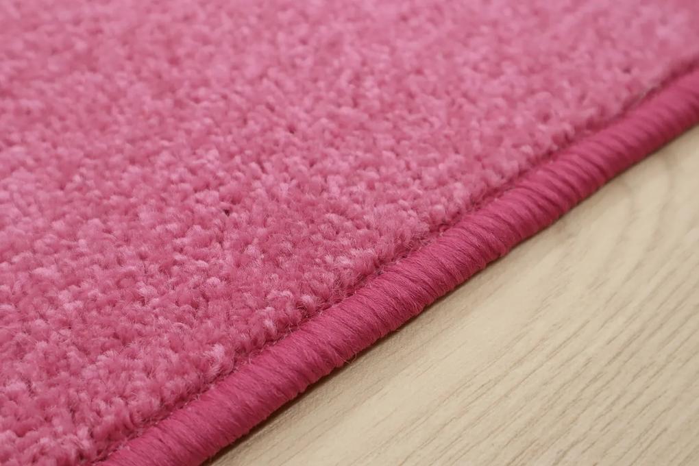 Vopi koberce Kusový koberec Eton růžový 11 čtverec - 300x300 cm