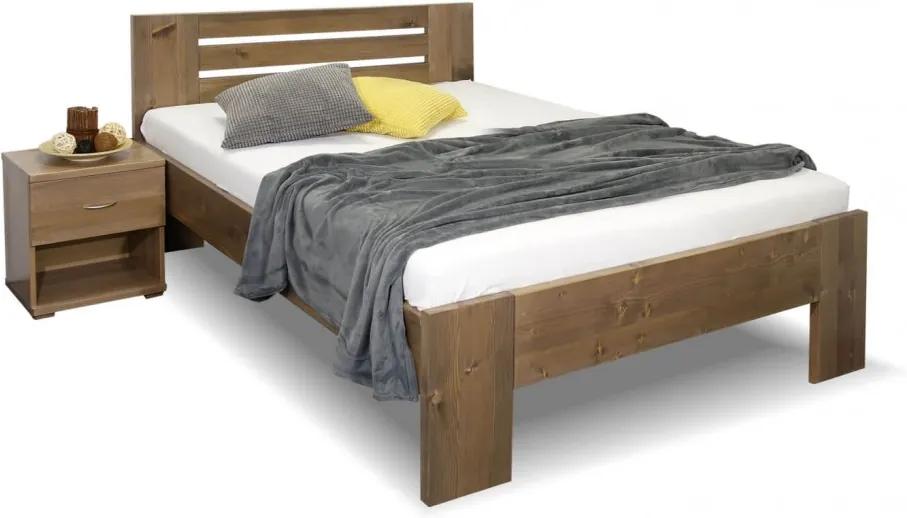 Zvýšená postel ROSA, masiv smrk, 120x200