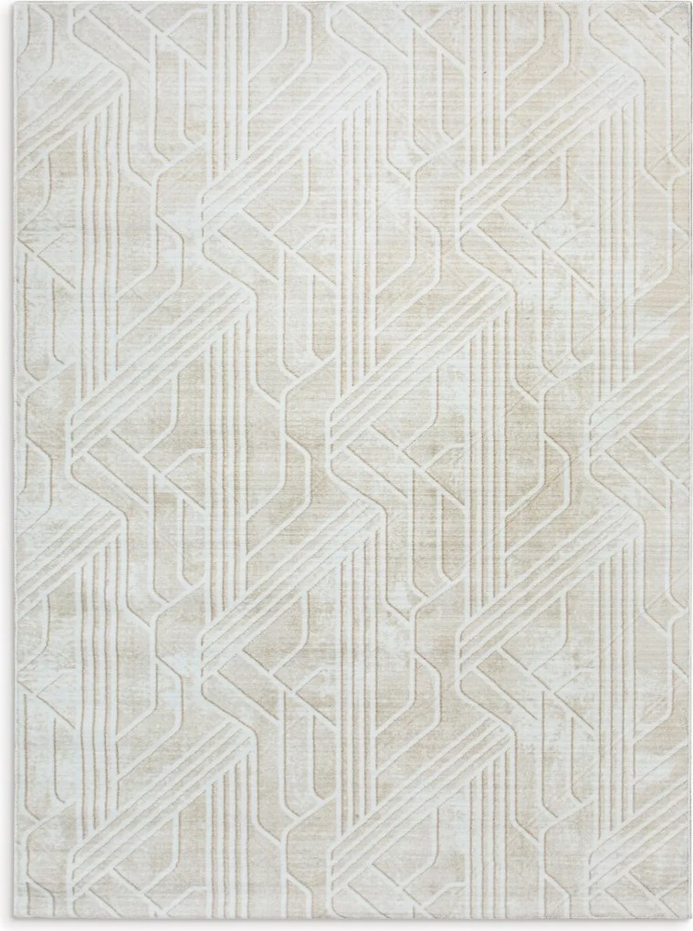 Koberec Print2, 120x160 cm, béžový