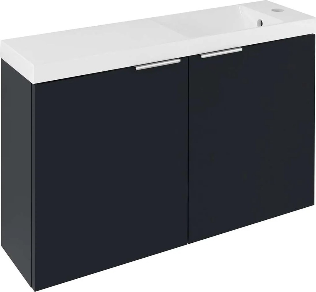 Sapho Latus - Umyvadlová skříňka X 79x50x22 cm, 2x dvířka, matný antracit LT110-SET07