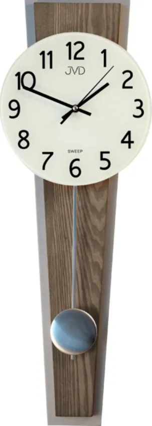 Netikající dřevěné kyvadlové hodiny JVD NS17020/78 s tichým chodem