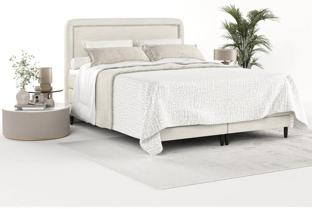 Krémová boxspring postel 140x200 cm Dove – Maison de Rêve