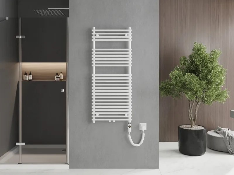 Mexen Sol, elektrické topné těleso 1200x500 mm + topná tyč 600 W, bílá, W125-1200-500-2600-20