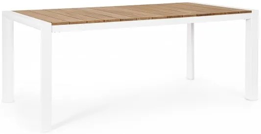 BIZZOTTO Zahradní stůl CAMERON 180x90 cm bílý