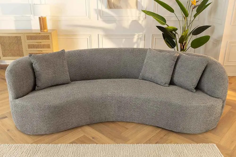 Designová sedačka Pasquale 230 cm šedá
