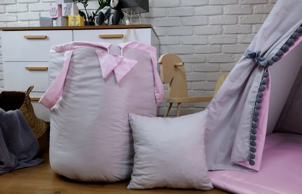 Dětský stan TEEPEE (TÝPÍ) SOFT s doplňky - RŮŽOVÝ