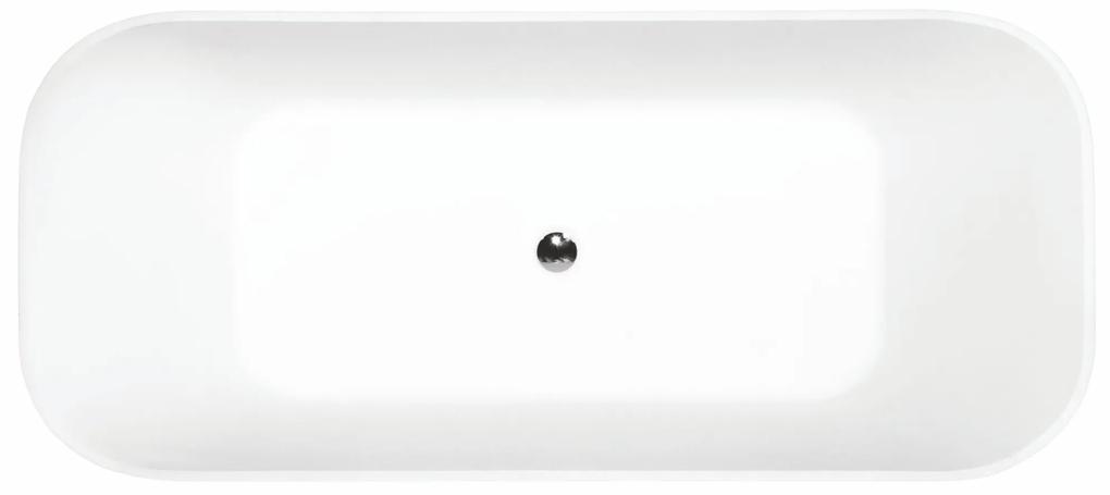 BESCO Volně stojící vana ASSOS Glam - grafit Rozměr vany - 160 × 70 cm - VANNEA16GLAM03