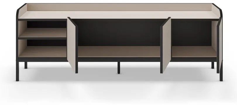 Krémový TV stolek 160x55x42 cm Adara – Marckeric