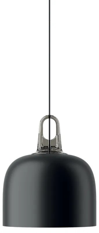Lodes 16921 2800 Jim Bell cluster, černé svítidlo s šedým hákem, 1x25W LED E27, prům. 28cm