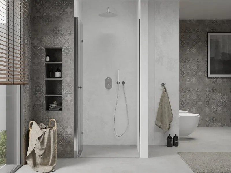 Mexen Lima skládací sprchové dveře 65 cm, transparentní, chrom - 856-065-000-01-00