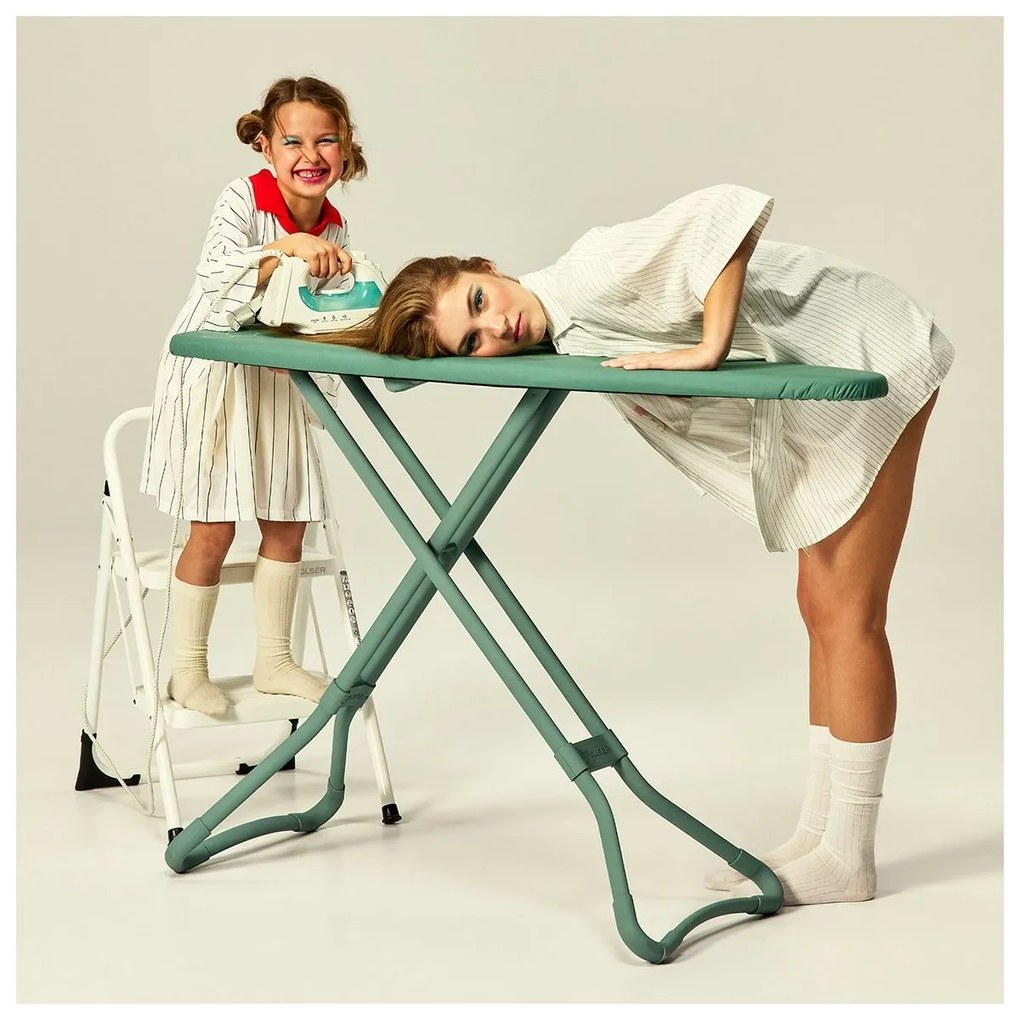 Rolser Žehlící prkno K-Surf Salvia Tube 130 x 37 cm, zelená