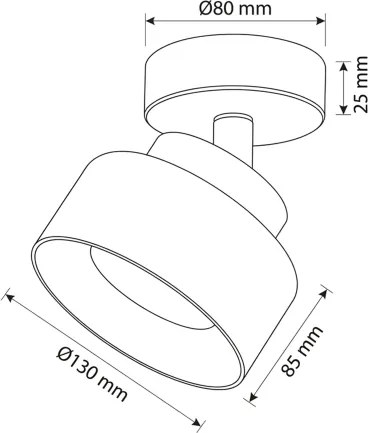 BRILAGI -LED RGB Stm. bod. sv. AURA LUX 1xGX53/14W/230V Wi-Fi Tuya černá/kouřová