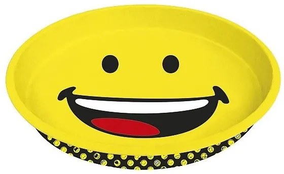 Plechový podnos Zak Designs Smiley kulatý 33x4cm