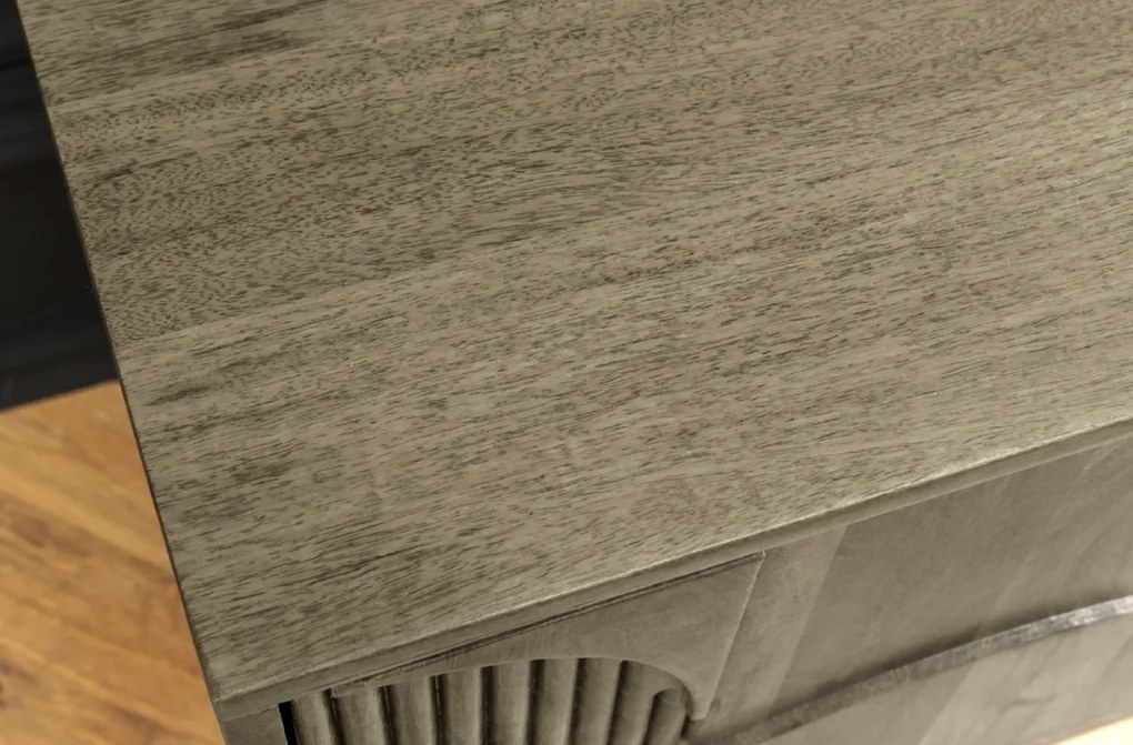 Invicta Mangový TV stolek ART DECO šedá 200 cm 46804