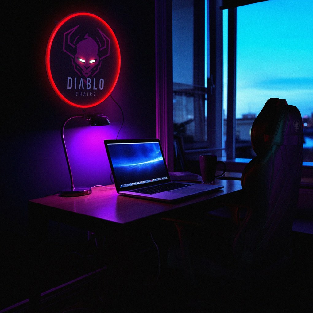 LED neon do herního pokoje 54 cm