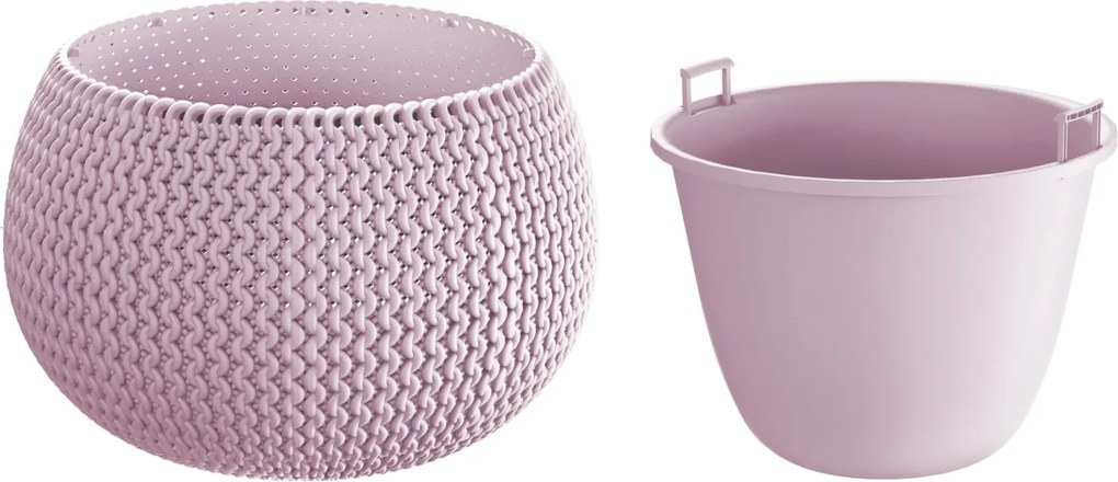 PRO Květináč s vkladem SPLOFY BOWL světle fialový 23,9 cm
