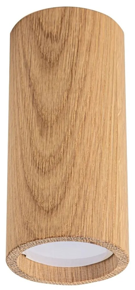 Zuma Line Bodové dřevěné svítidlo OAK, 15W, ø 6cm
