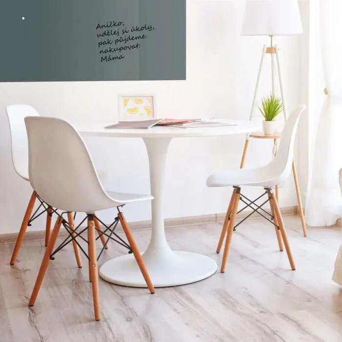 Šedá antracitová skleněná pracovní a kancelářská tabule Smatab® - 80 × 120 cm