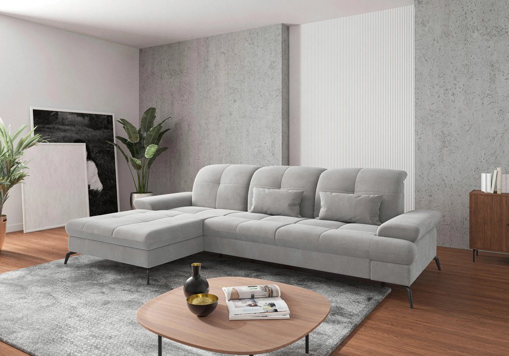 XXXLutz ROHOVÁ SEDAČKA, textil, barvy stříbra Sit & More - Sedací soupravy - 000144011522