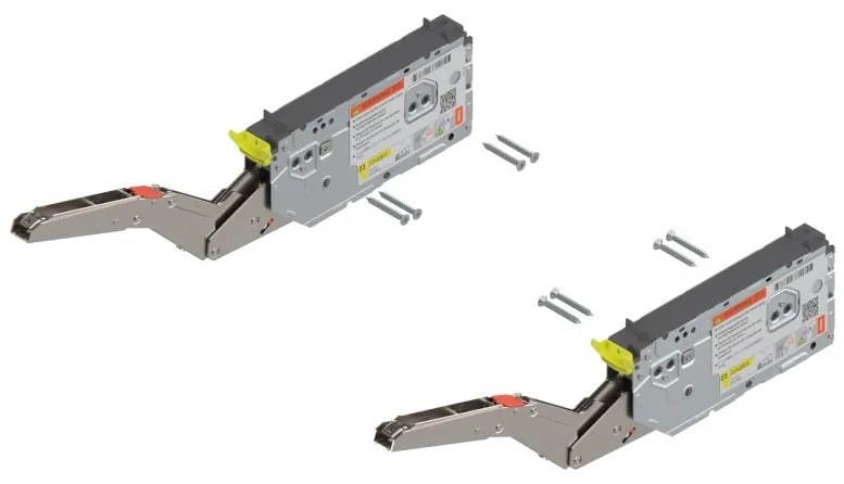 BLUM Zdvihací mechanizmus Aventos HK-TOP, TIP-ON, výkonnost 3200 - 9000 Výklopy - upevnění ke korpsu: vrut