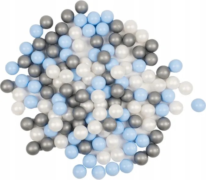Suchý bazén pro děti manšestrový 90 x 30 + 200 míčků - světle šedá