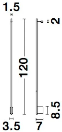 LED nástěnné svítidlo Gropius A 120