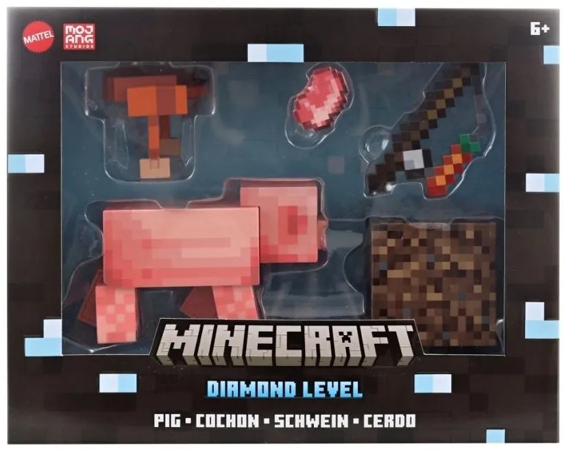 Figurka minecraft diamond level pig