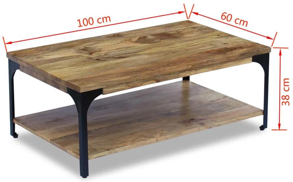 Konferenční stolek z mangovníkového dřeva | 100x60x38 cm