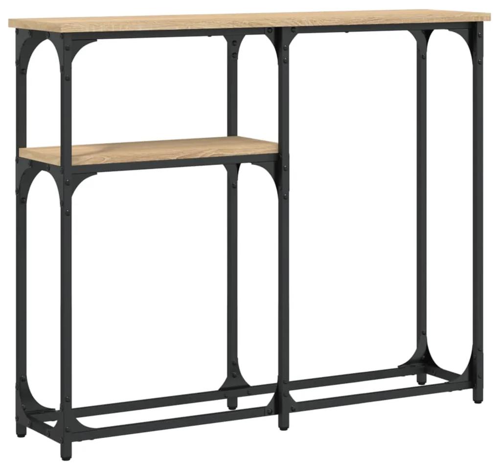 vidaXL Konzolový stolek dub sonoma 90 x 22,5 x 75 cm kompozitní dřevo