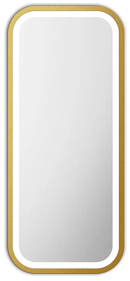 Zrcadlo Mirel Gold LED Rozměr: 50 x 80 cm