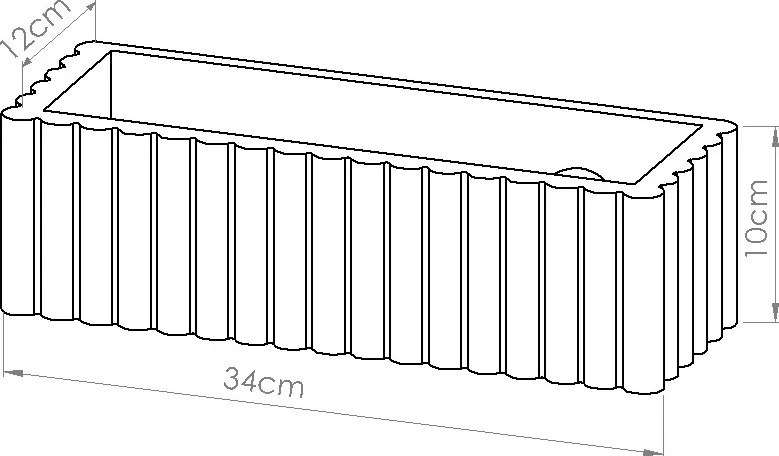 Nástěnné svítidlo Rigata, 1x modré keramické stínítko