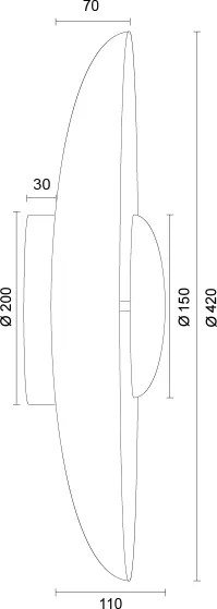 Argon 8863 - LED Nástěnné svítidlo BOLTON LED/12,5W/230V 3000K bílá