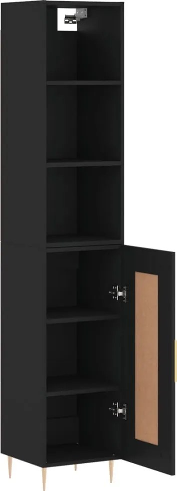 vidaXL Skříň highboard 34,5x34x180 cm kompozit [3190070] Barva: šedá sonoma