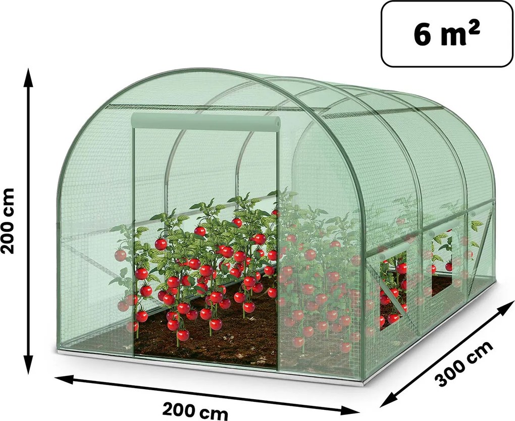 Zahradní tunelový skleník 3 x 2 m (6 m2) Plonos