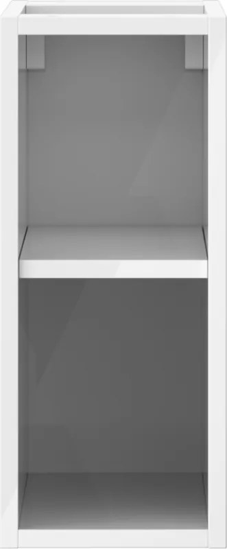 Mexen Box-A, otevřená skříňka s policí 20 cm, lesklá bílá, 91AX2-0200-470-0-00