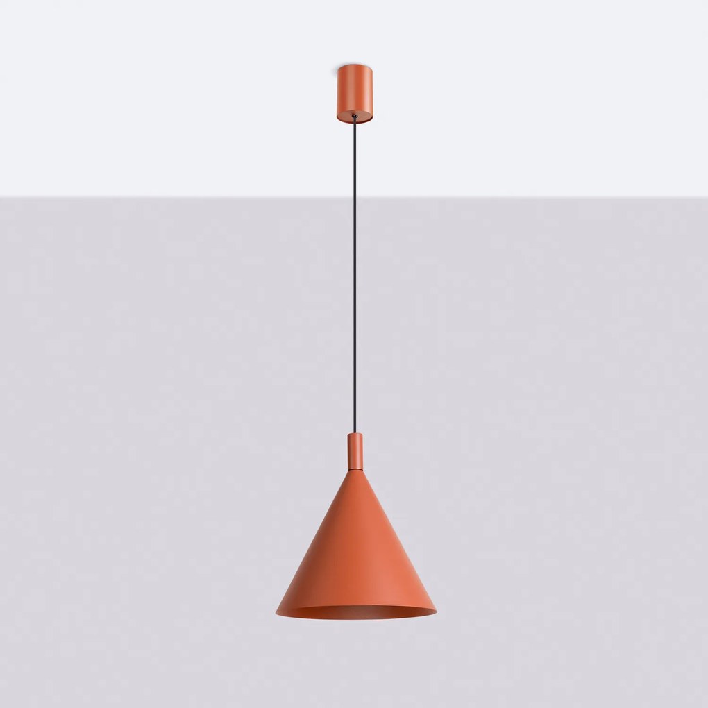 Sollux Lighting Závěsné svítidlo NOX 25 okrově červené