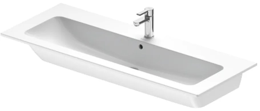 Duravit ME by Starck - Umyvadlo do nábytku, 123 x 49 cm, Bílá matná 2361123200