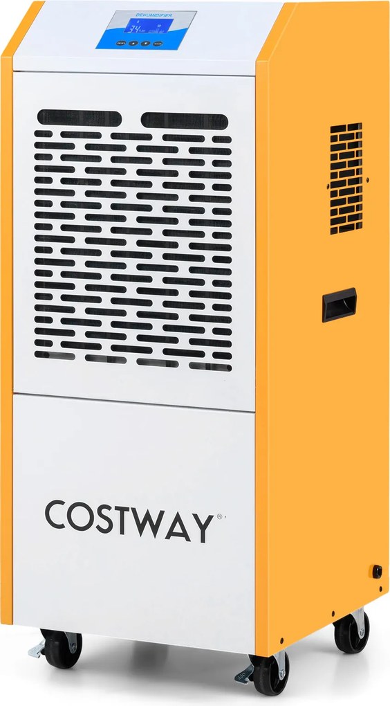 Costway Odvlhčovač 90 L/den stavební sušička komerční s vypouštěcí hadicí