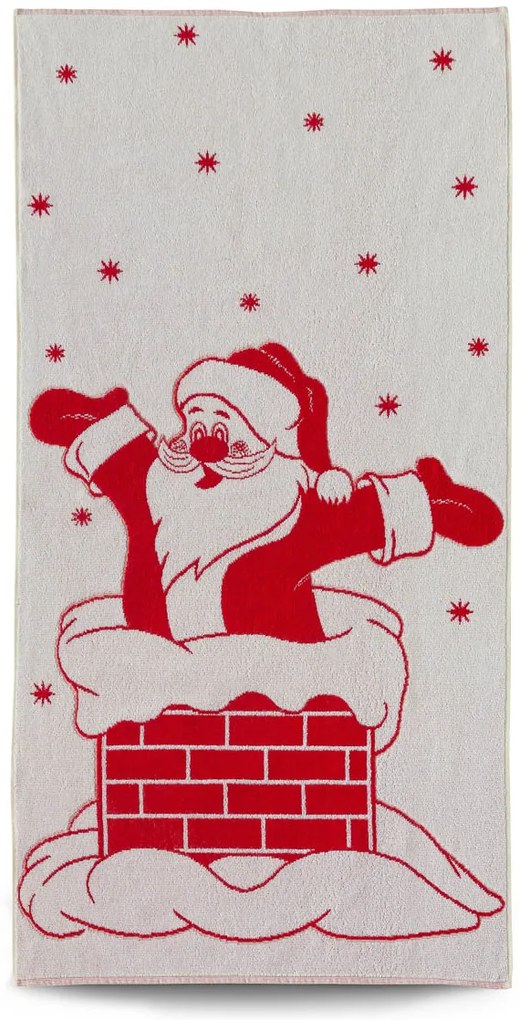 Ručník Veba ZARA Santa bíločervená Velikost: 75x150 cm