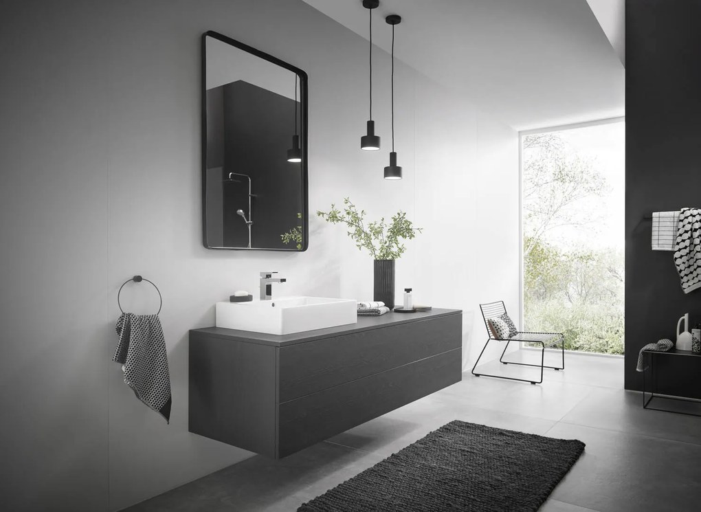 Hansgrohe Vernis Shape, umyvadlová baterie s výpustí, EcoSmart, chromová, 71561000