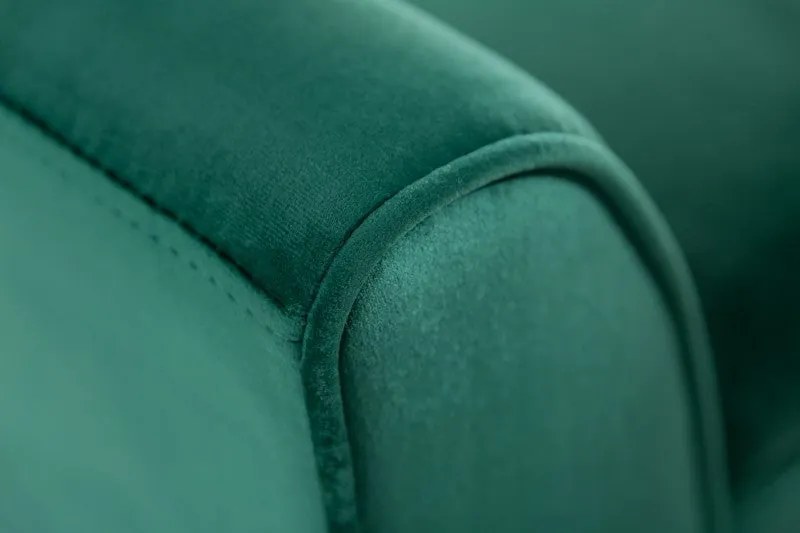 Luxusní sametová lavice zelená &ndash; Lars II